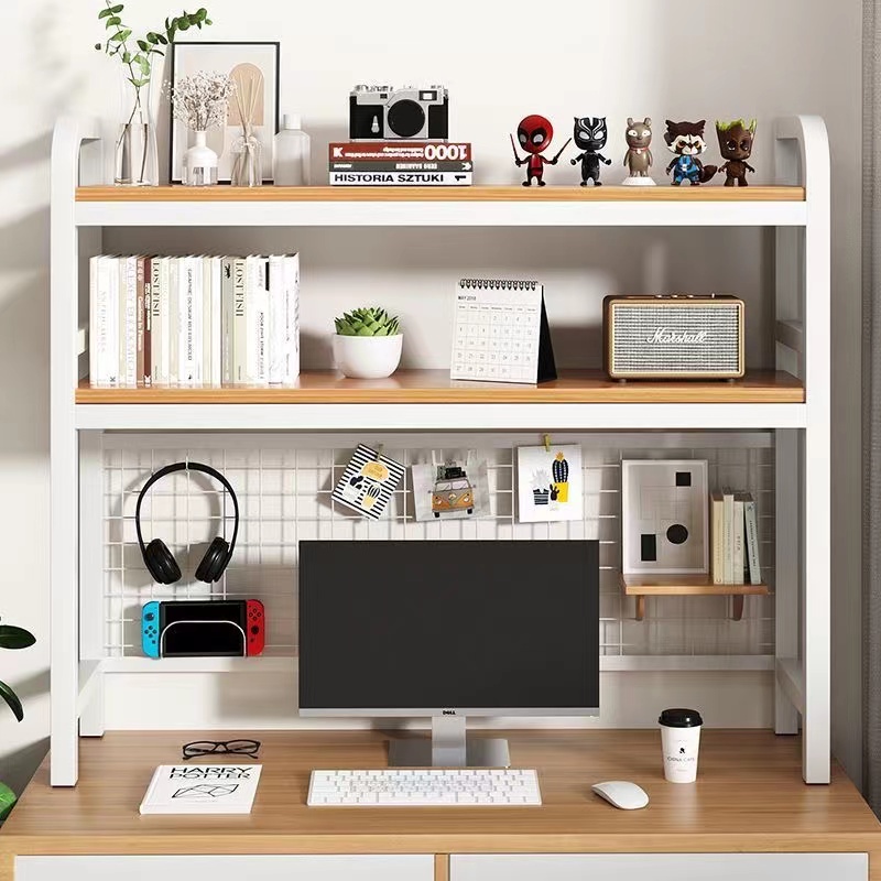 2 Layers Desktop Organizer Rack Table Shelf Hanging Net Multiple colors ...