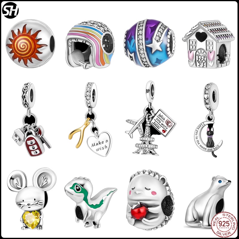 2024 New Pandora Charms bracelet 925 Sterling Silver Pendant clip evil ...