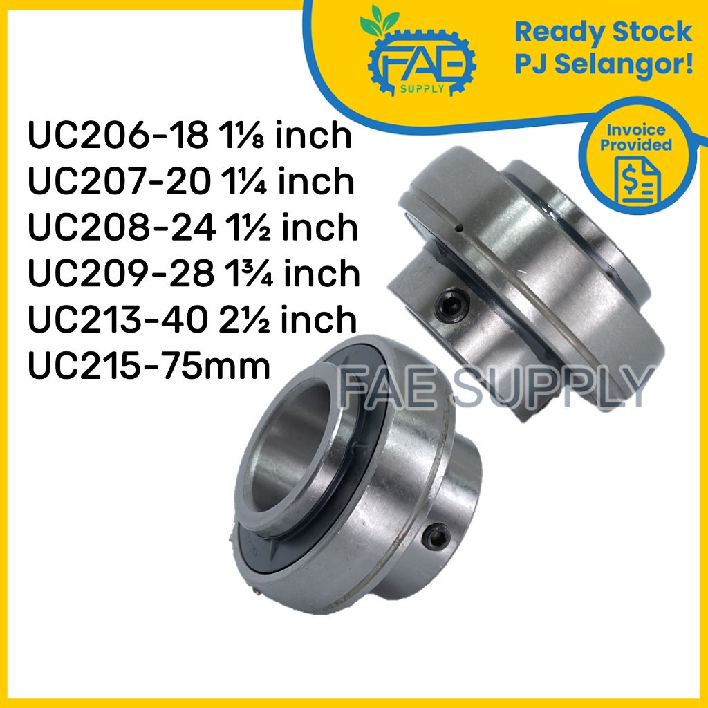 UC206 UC207 UC208 UC209 UC213 UC215 Pillow Block Insert bearing ...
