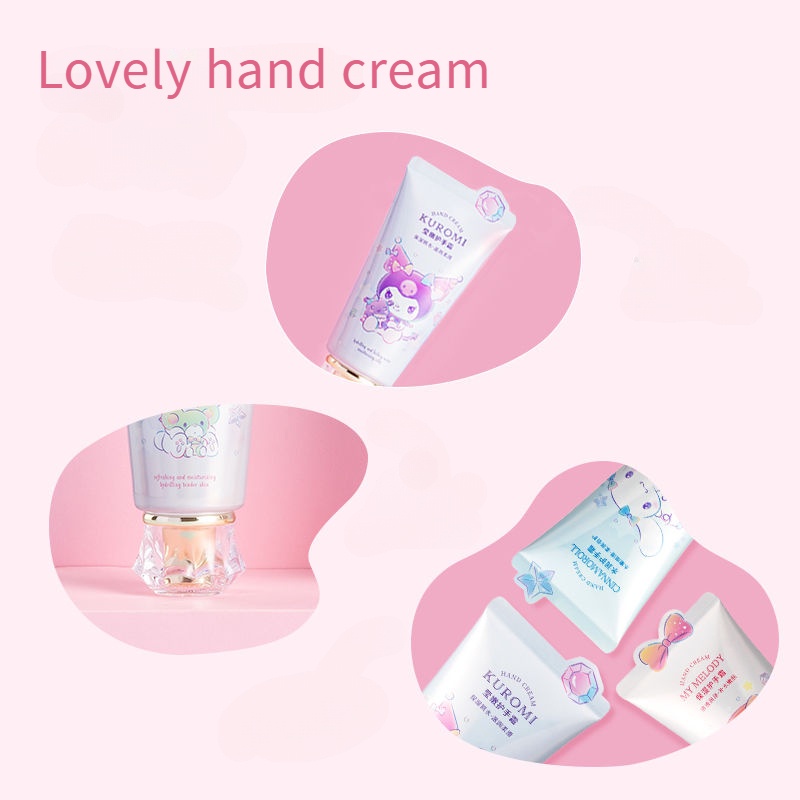 MINISO Hand Cream Hydrating Moisturizing Tender Cute KUROMI CINNAMOROLL ...