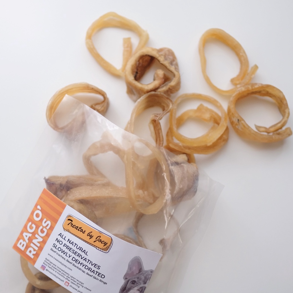 All Natural Dehydrated BAG O RINGS Beef Rings Dog Chew Small Dogs ...