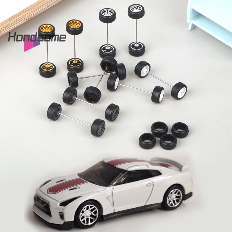 Handsome- 1Set 1:64 Car Wheels Tire Skin For Hotwheels Rubber Tire With ...