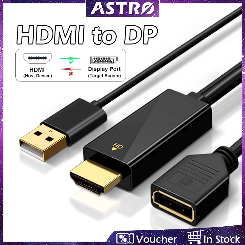 ASTRO HDMI to DisplayPort Cable Adapter Converter,4K 60Hz HDMI Iutput ...