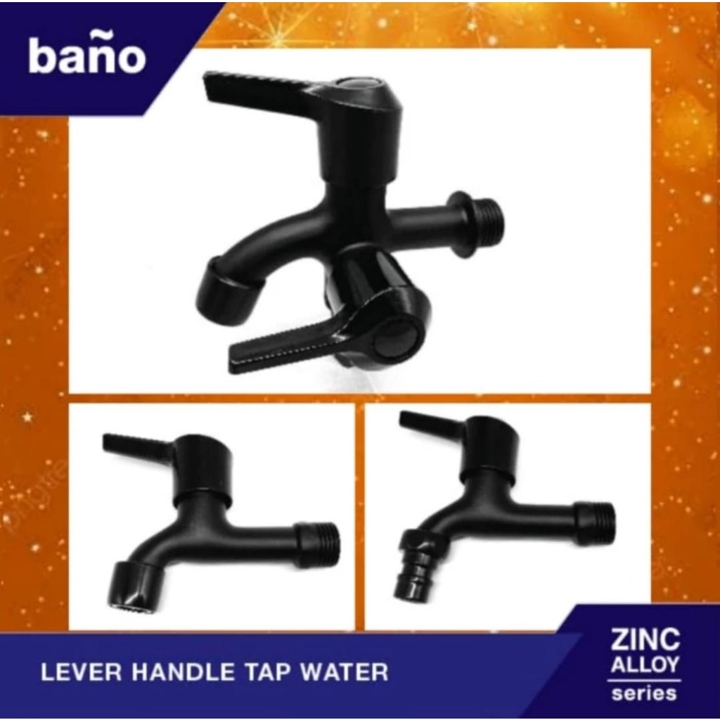 BLACK BANO WALL GARDEN FAUCET BLACK WALL FAUCET/ | Shopee Philippines