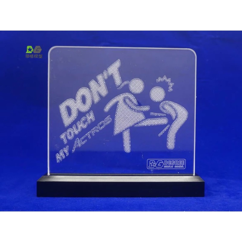 Acrylic Warning Sign Scene Decoration Light for 1/14 Tamiya RC Truck ...