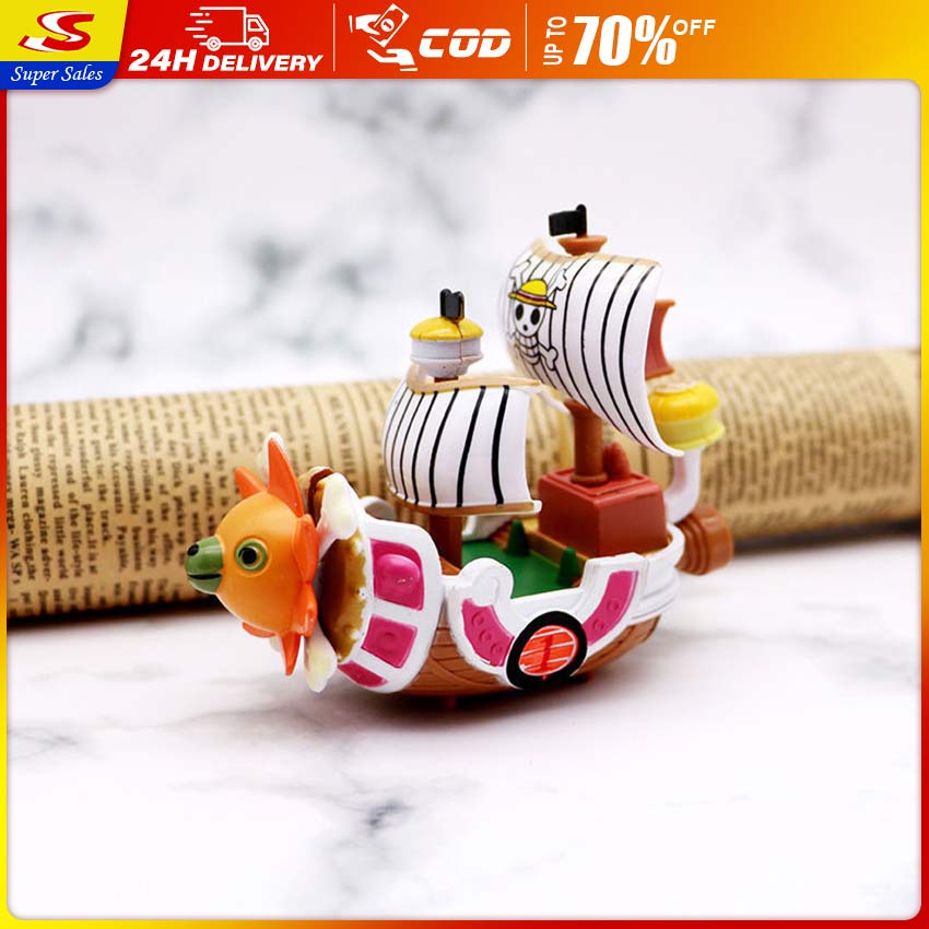 【SuperSales】Mini Anime One Piece Thousand Sunny Ship Luffy The Straw ...