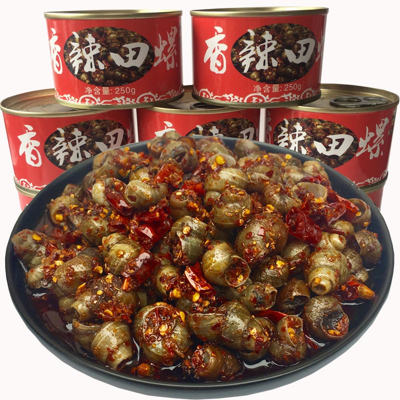 ZEJUN Spicy Fried Snail Ready-to-eat 250g Spicy Snail Meat Small ...