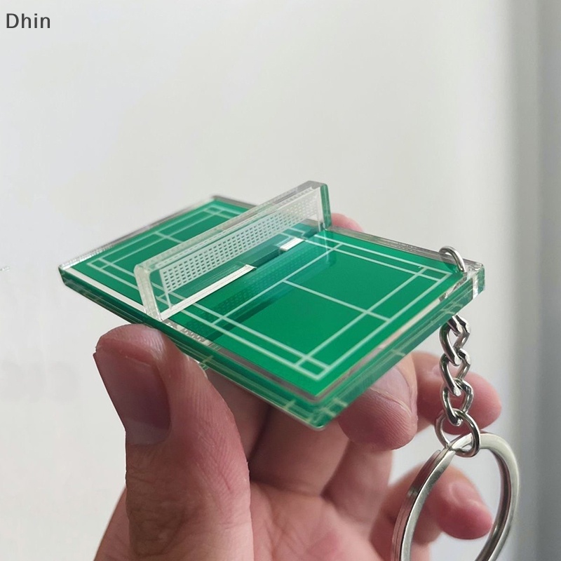 [Dhin] Badminton Keychain Souvenir Mini Tennis Pendant Table Tennis ...