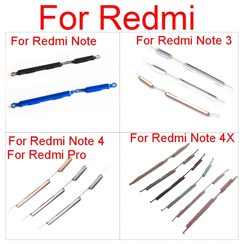 Power On/Off Side Button For Xiaomi Redmi Hongmi RedRice Note 3 4 4X ...