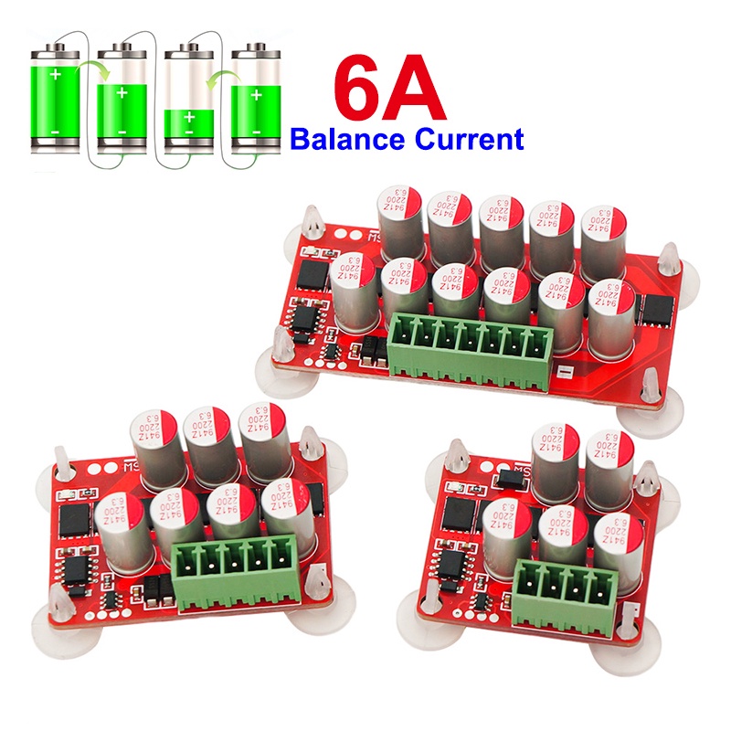 6A 0.01V Li-Ion /LiFePo4 Battery Active Equalizer Balancer Equalization Balancing Balance Board ...