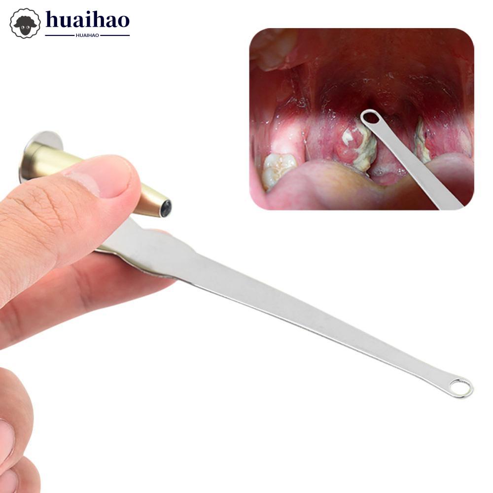 HUAIHAO Tonsil Stone Removal Tool LED Light Stainless Steel Remover ...