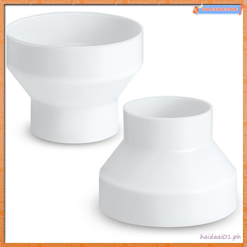 haidaai01.ph* 6 to 4 Inch Duct Reducer Increaser ABS Air Duct Adapter ...