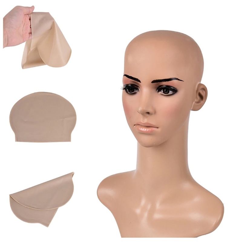 BST Bald Caps Adults Kids Makeup Bald Head Wig Caps Fake Bald Wig ...