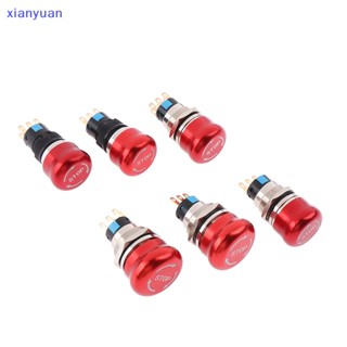 xianyuan 16mm 19mm 22mm Emergency Stop Metal Button Mushroom Head Push ...
