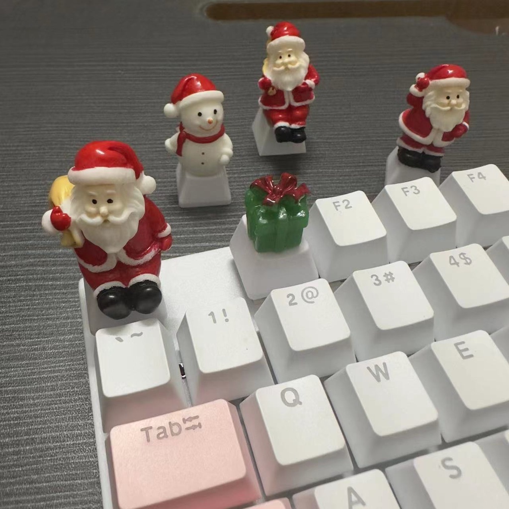 Personalized Christmas Themed Keycaps for Cross Shaft Mechanical ...