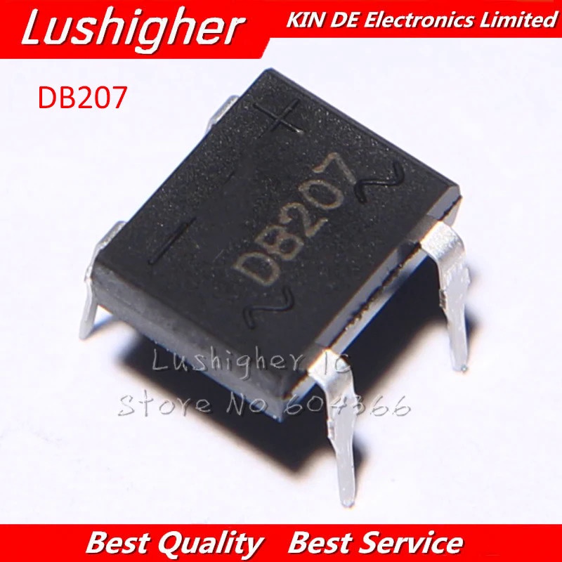 20PCS DB207 DIP B207 DIP4 1000V 2A Bridge Rectifiers | Shopee Philippines