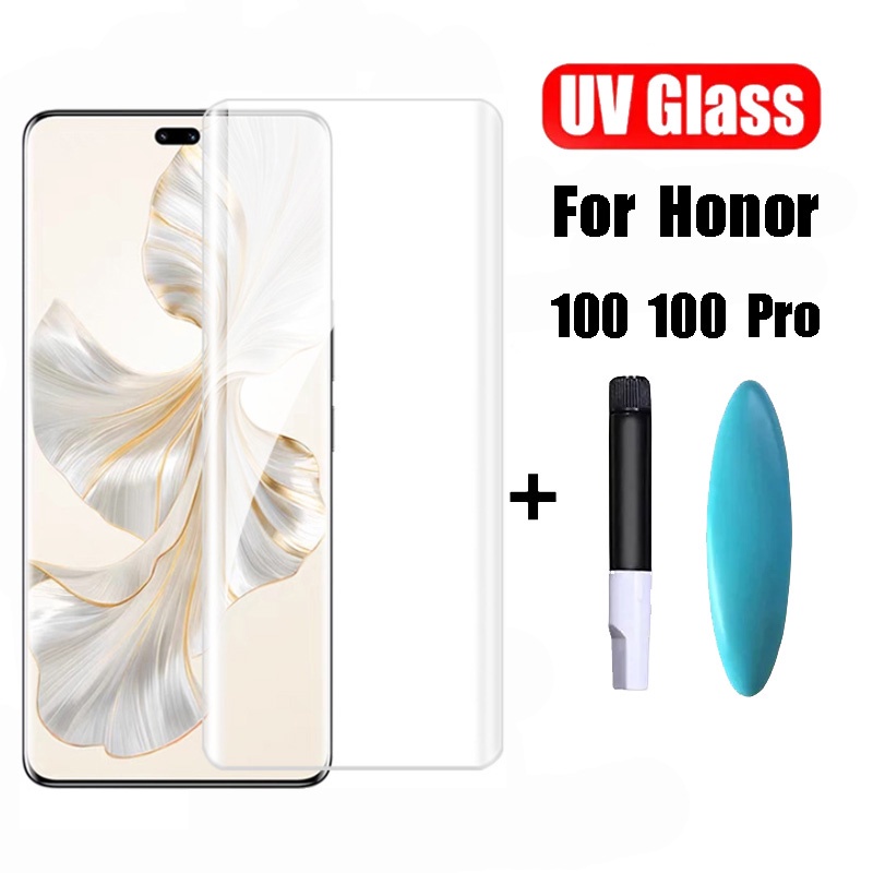 For Honor 100 90 Pro X9a X9b Screen Protector Glass UV HD Curved Full ...