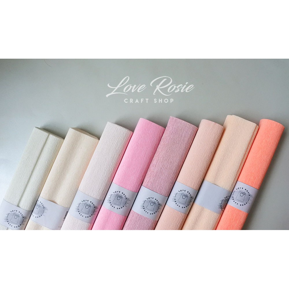 【hot sale】 Italian Crepe Paper 90g for Paper Flower 25cm x 150cm (half ...