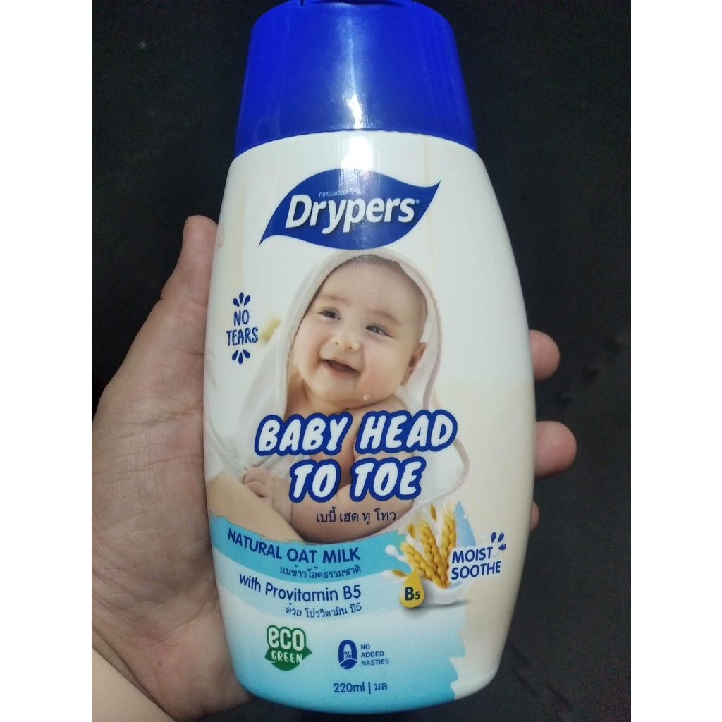 ♞Drypers Baby Bath Shampoo or Head to Toe Wash 220ml or 750ml or Nivea ...