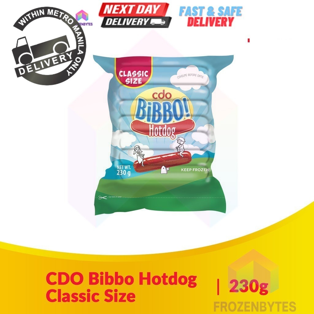 CDO Bibbo Hotdog Classic 230g | Shopee Philippines
