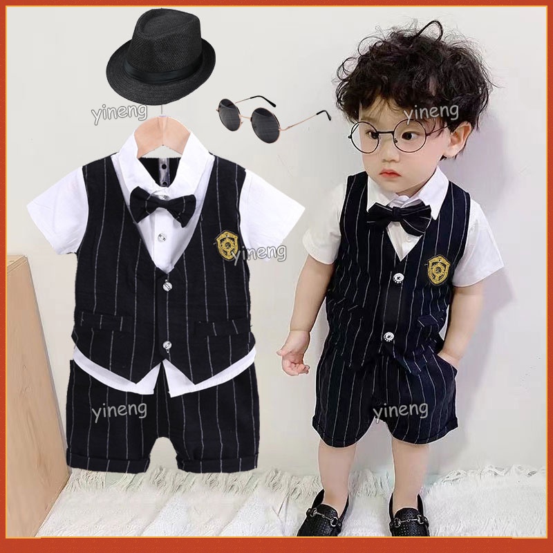 Gentlemen Boss Baby Boy Outfit 1 Year Old School Uniform Costume for ...