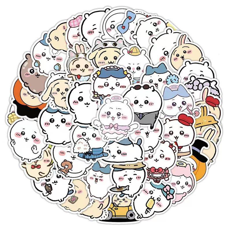 66Pcs Chiikawa Hachiware Usagi Stickers Toy Cute Anime Waterproof ...