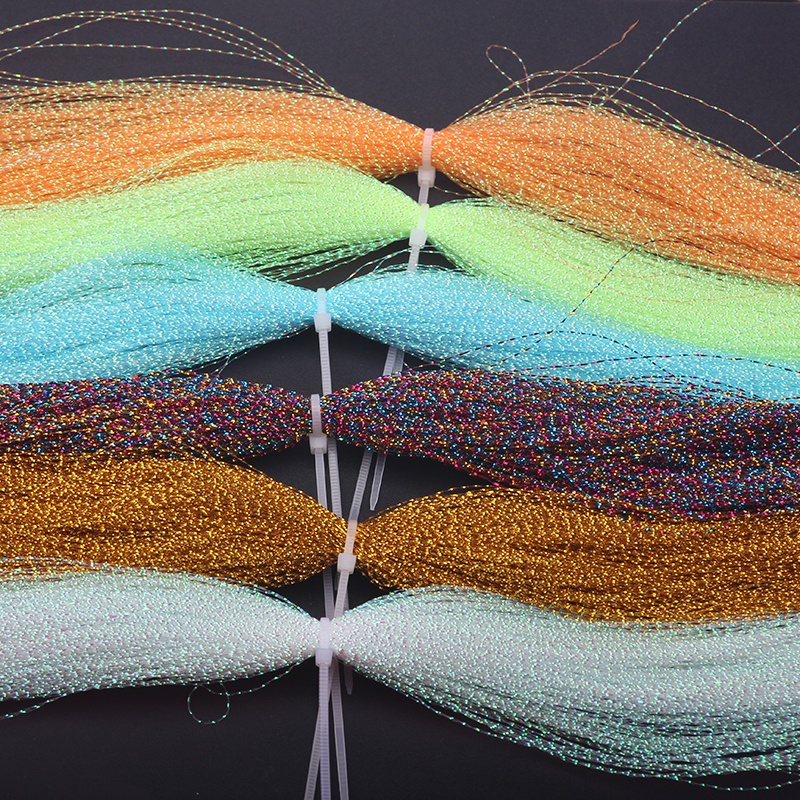 5g/bag Flies Tying Crystal Flash Holographic Tinsel Krystal Flashabou ...