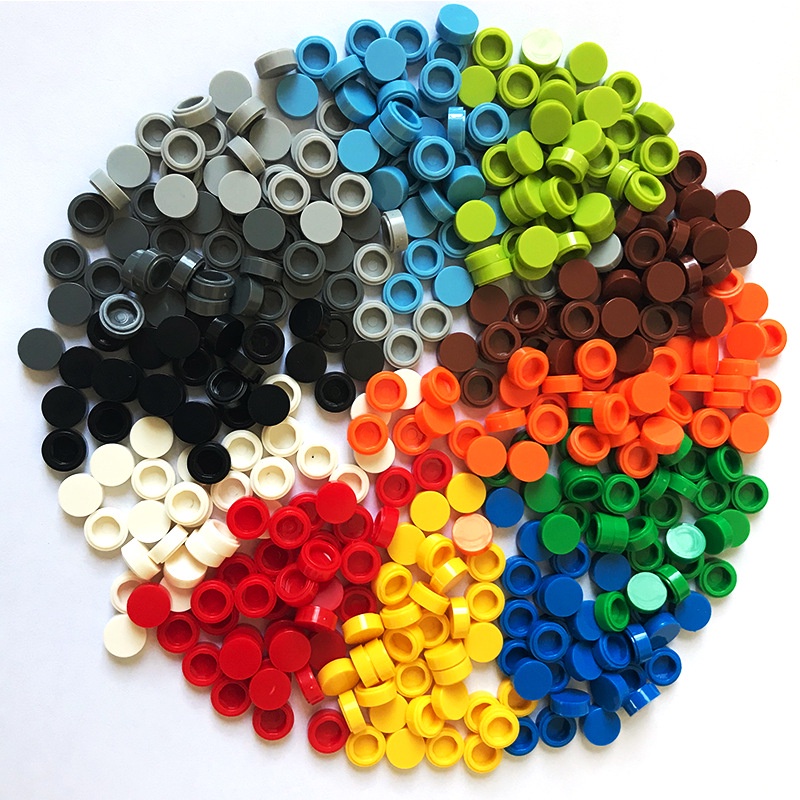 200pcs/lot Tile 1x1 Round Special Brick MOC Building Block Small ...