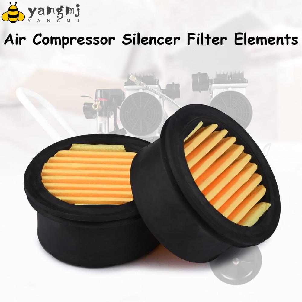 YANGMJ 4Pcs Air Compressor, Paper Replacement Elements Silencer Intake ...