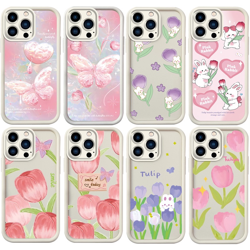 Realme 9 Pro 8i 9i 8 Bear Flower Phone Case Soft TPU Case flower Lens ...