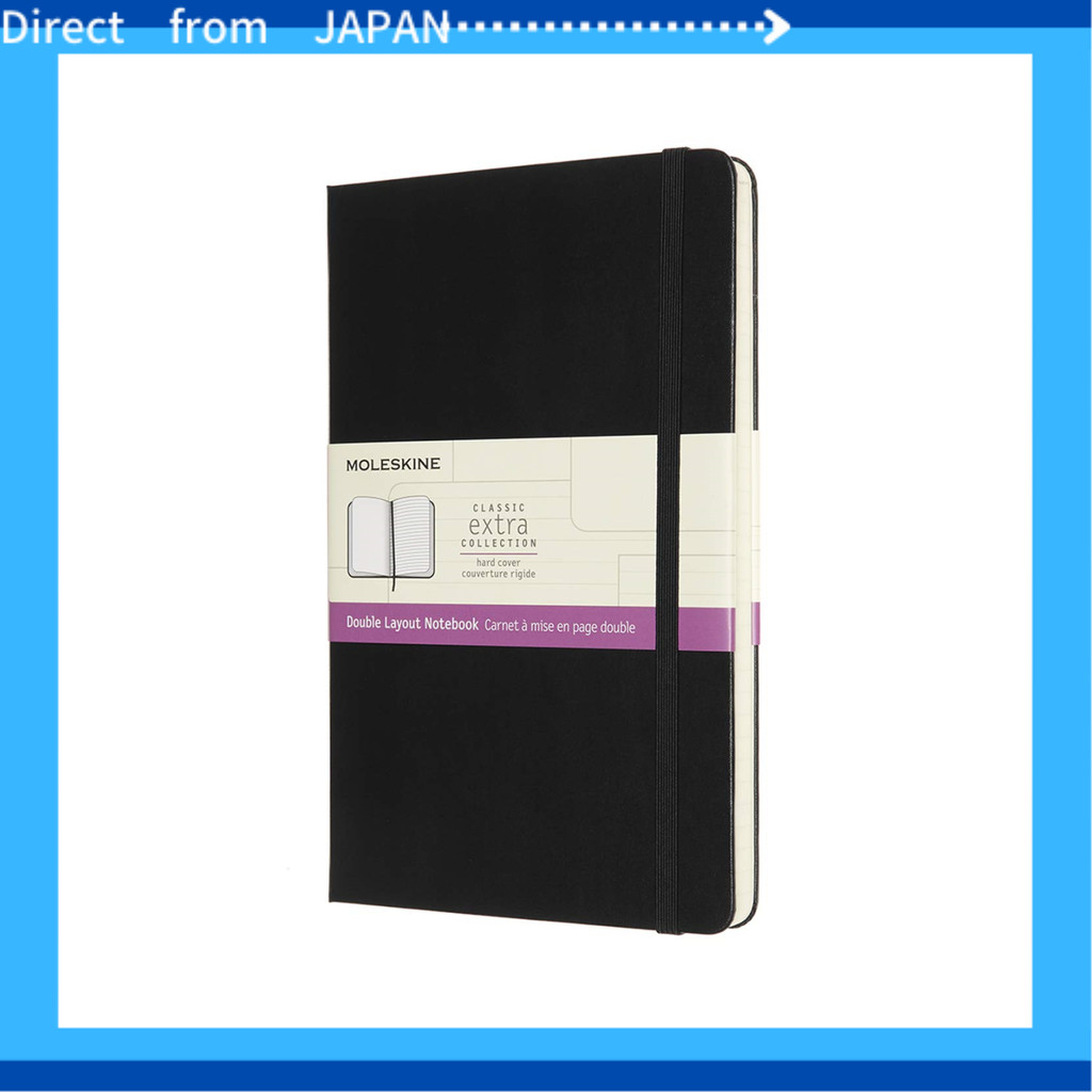 Moleskine Note Classic Notebook Double Layout (Plain x Horizontal Ruled ...