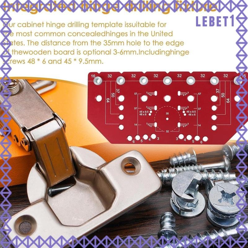 [Lebet] Shelf Pin Jig and Hinge Jig Cabinet Drill Guide Straight Holes ...
