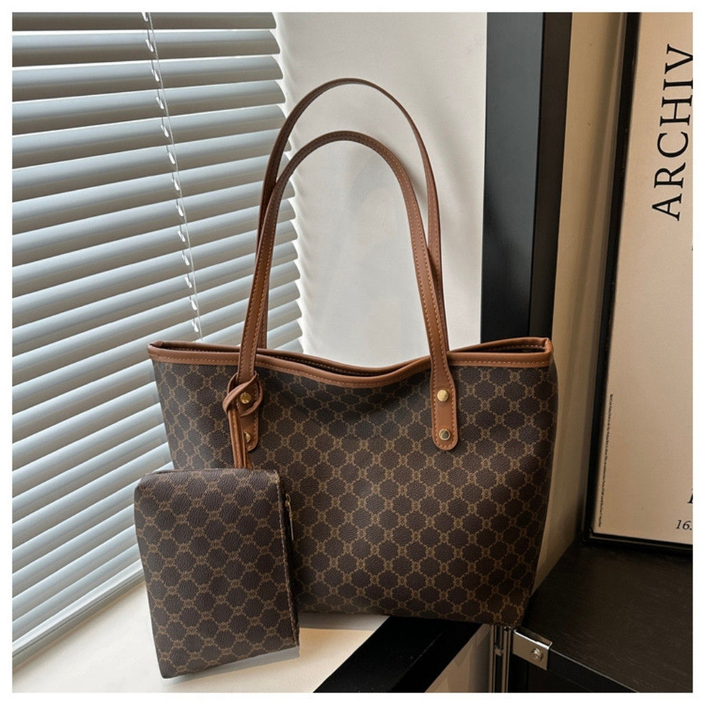 YoYo 2pcs/set Vintage Large Capacity Tote Bag Retro Shoulder Bag ...