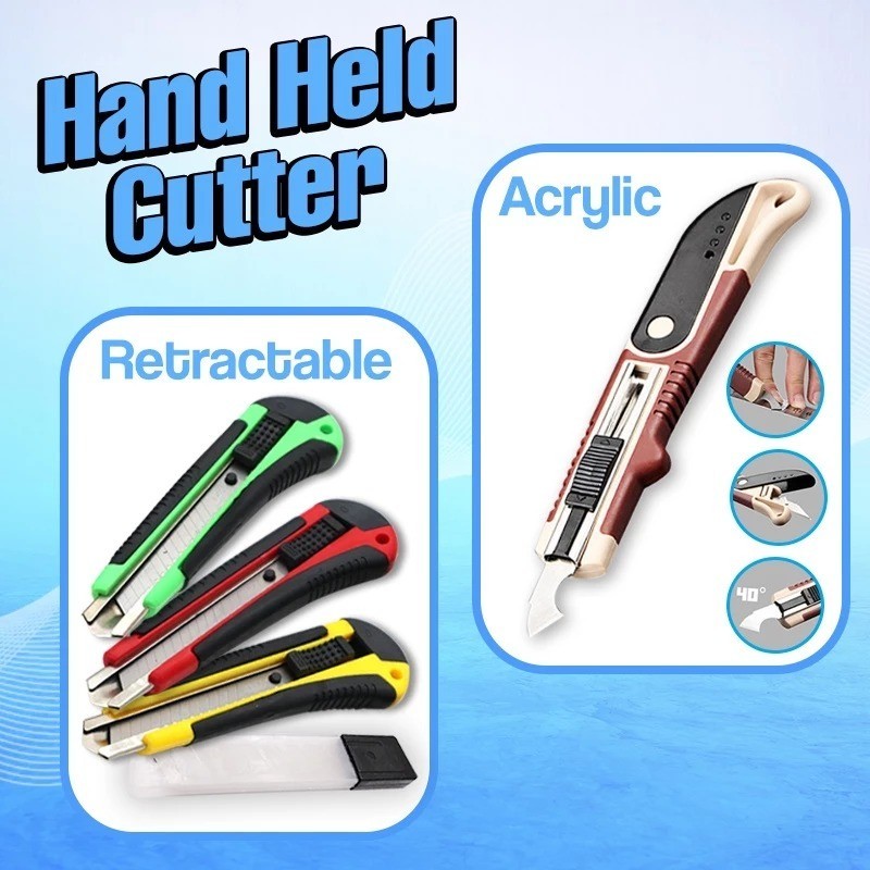 CLG Multi-Function Acrylic Cutter Retractable Tool Hand Cutter | Shopee ...