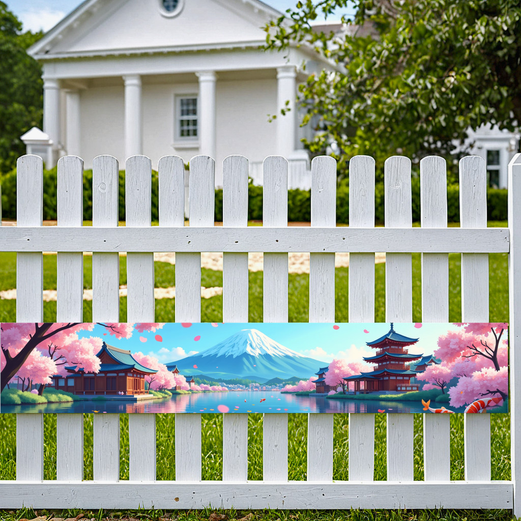 Japanese Cherry Blossom Scenic Backdrop Versatile Backdrop Banner ...