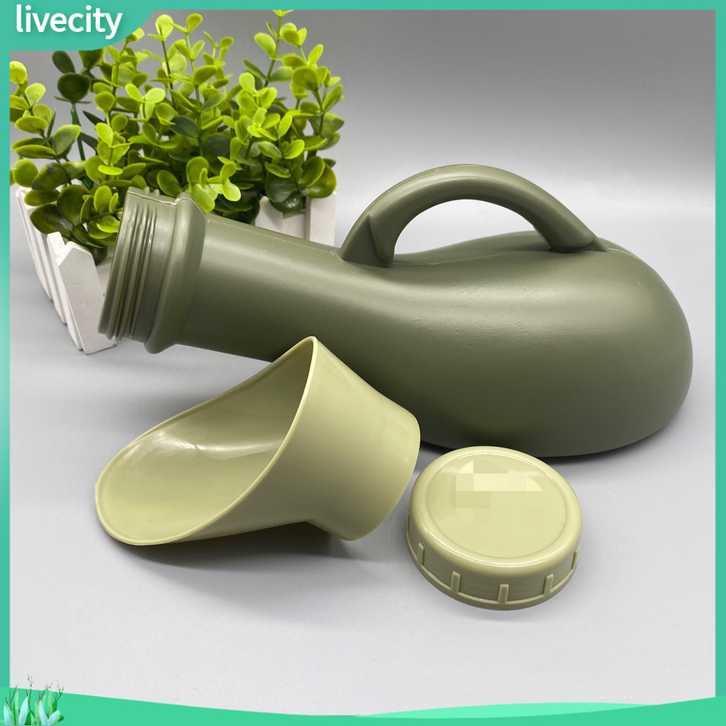 [livecity] Hygienic Pee Bottle Female Connector Urinal 1000ml Urine ...