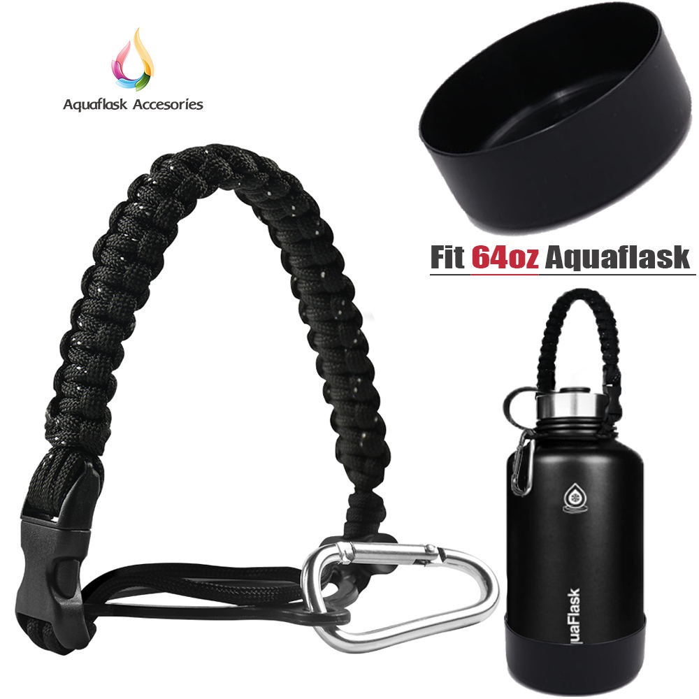 Aqua Flask Accessories 1 Set Aquaflask 64oz Silicone Boot with Paracord ...