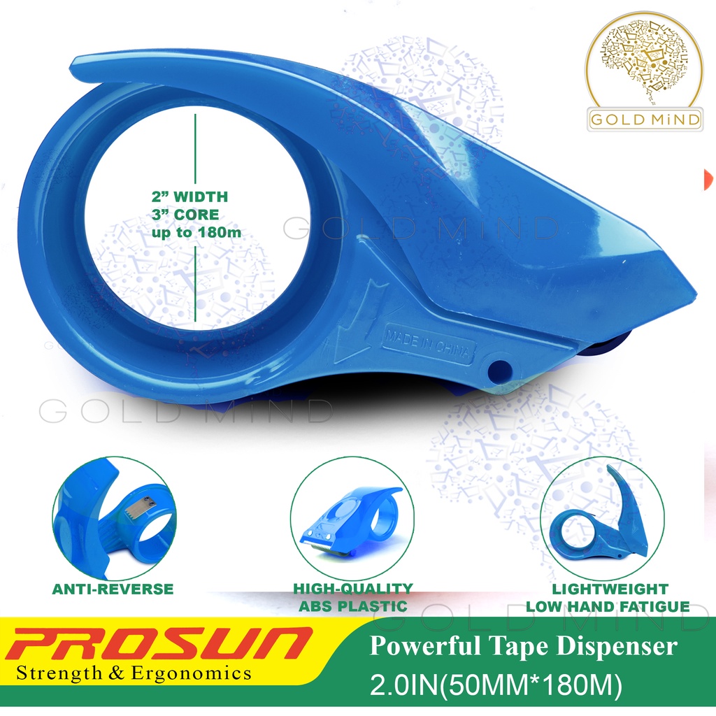 Prosun Packaging Tape Dispenser ORIGINAL Prosun Heavy Duty Anti-Reverse ...