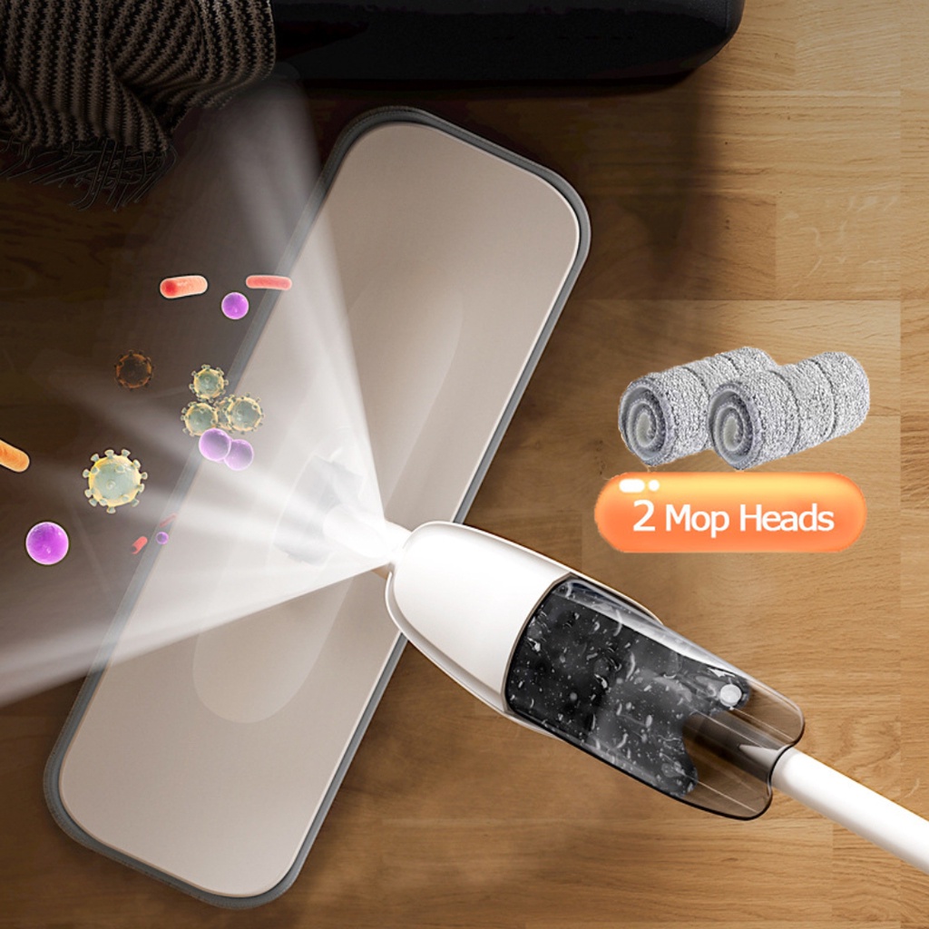 LANZER Floor Mop Spray Mop 360 Degrees Mop With Spinner Head Cleaning ...