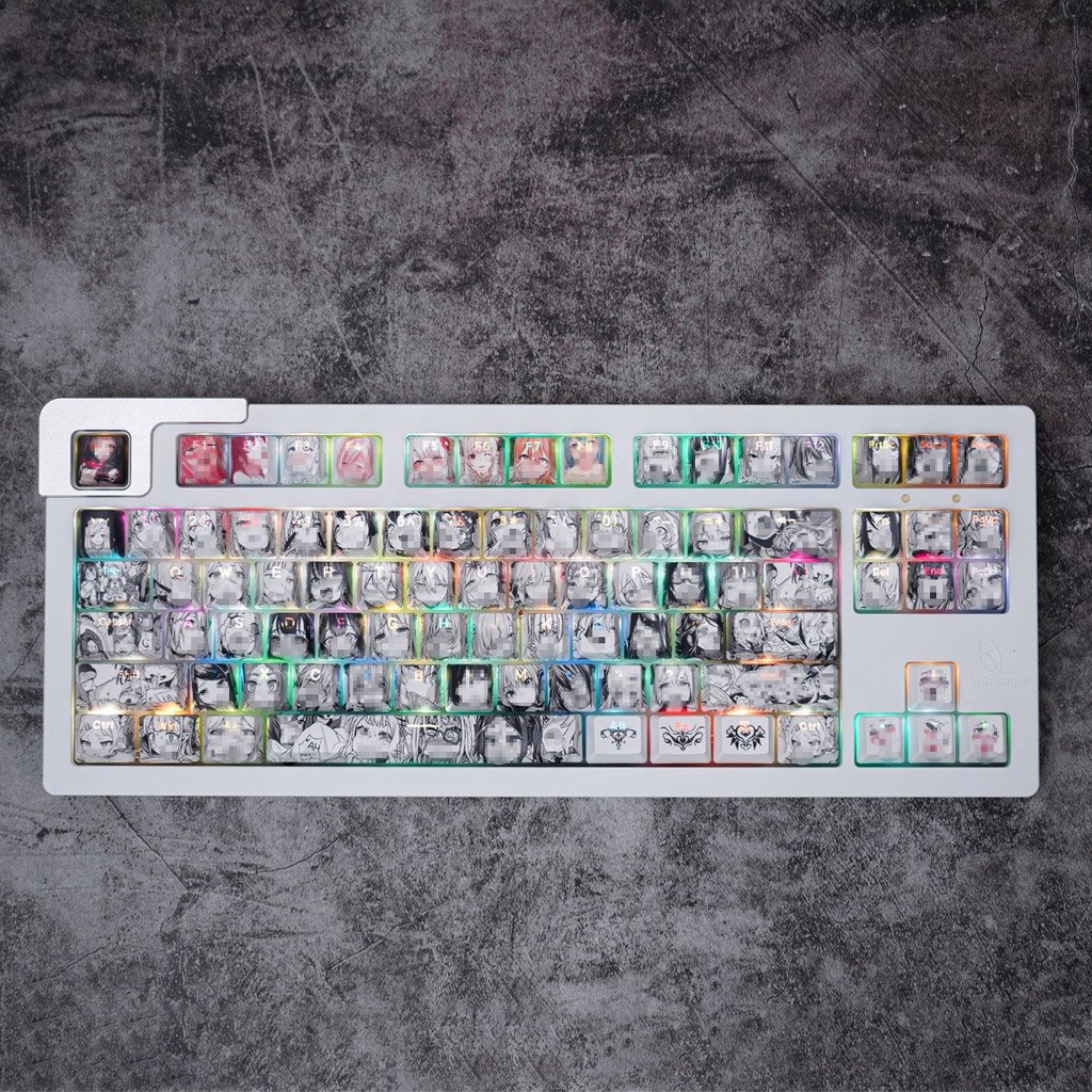 A ahegao Translucent Human Head Unique Mechanical Keyboard Keycap ...