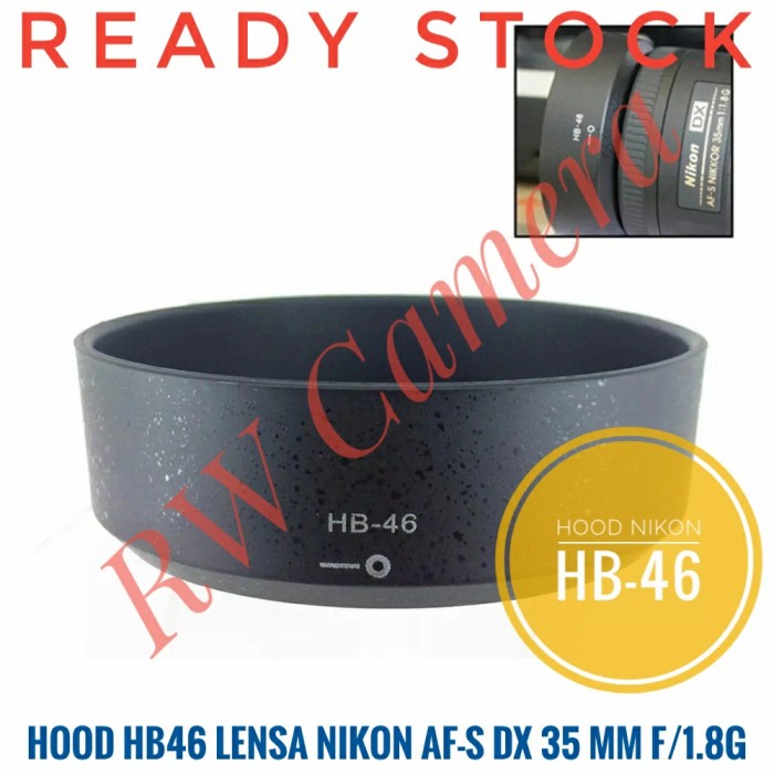 Hood Nikon HB-46 HB46 Lens AF-S DX 35mm f1.8G AFS DX 35mm F 1.8g nikkor ...