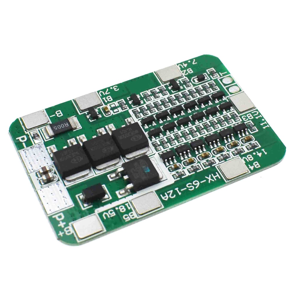 6S 15A 24V PCB BMS Protection Board for 6 Pack 18650 Li-ion Lithium Battery Cell Module DIY Kit ...