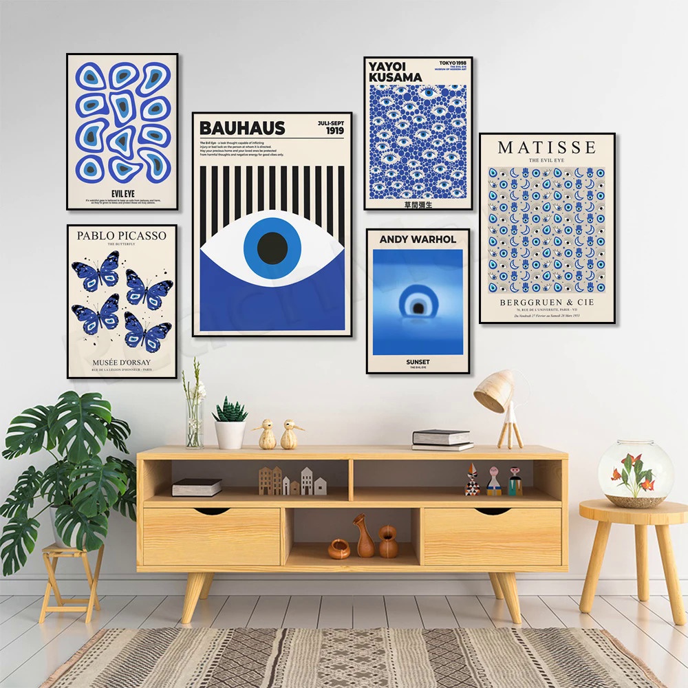 Matisse Print Sets, Yayoi Kusama Posters, Abstract Art, Boho Wall Art ...