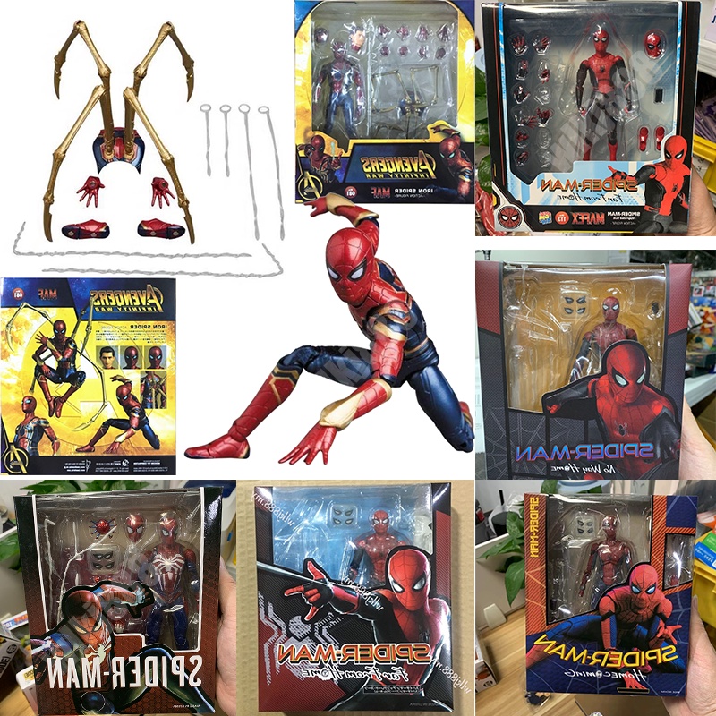 MAF Iron Spider Action Figure Marvel Avengers Spider-Man MAF 081 MAFEX ...