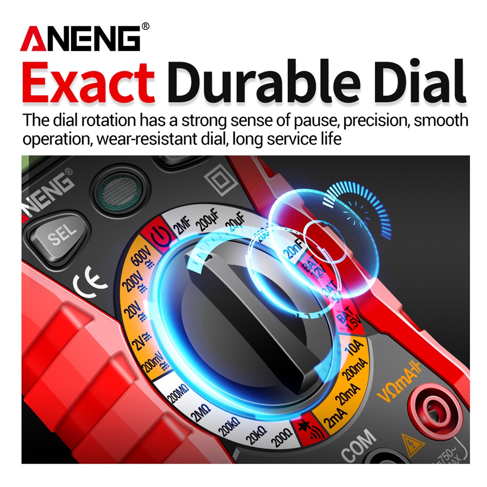 ANENG SZ301/SZ302/DM850 Digital Multimeter 2000 Counts Resistance ...