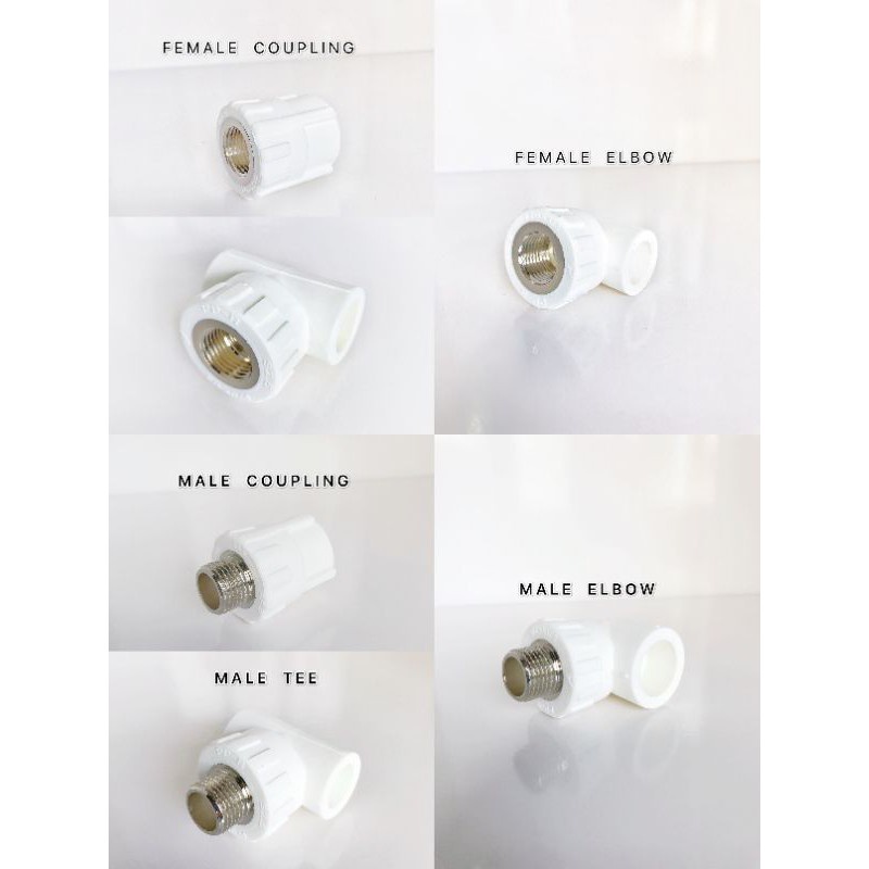 PPR FITTINGS MALE FEMALE ELBOW , MALE FEMALE COUPLING , MALE FEMALE TEE ...
