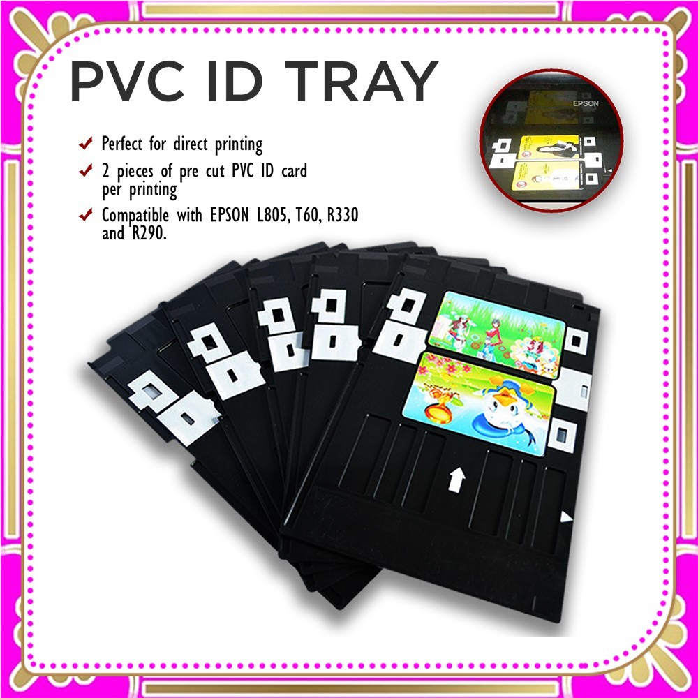 Pvc ID Tray for R290/T60 (Used for Pre-Cut ID Direct Printing) | Shopee ...
