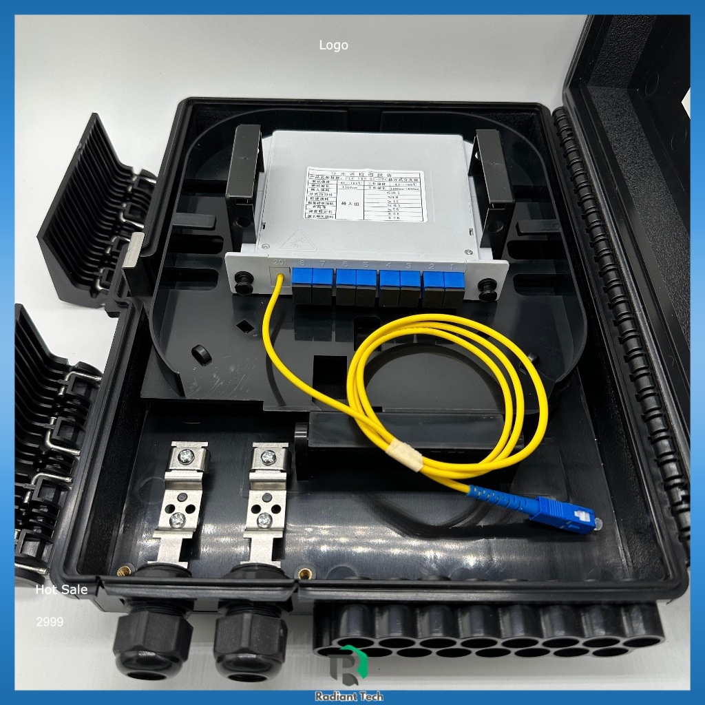 Black NAP Box 16 Port Fiber Optic Terminal Box With Pole Strap | Shopee ...