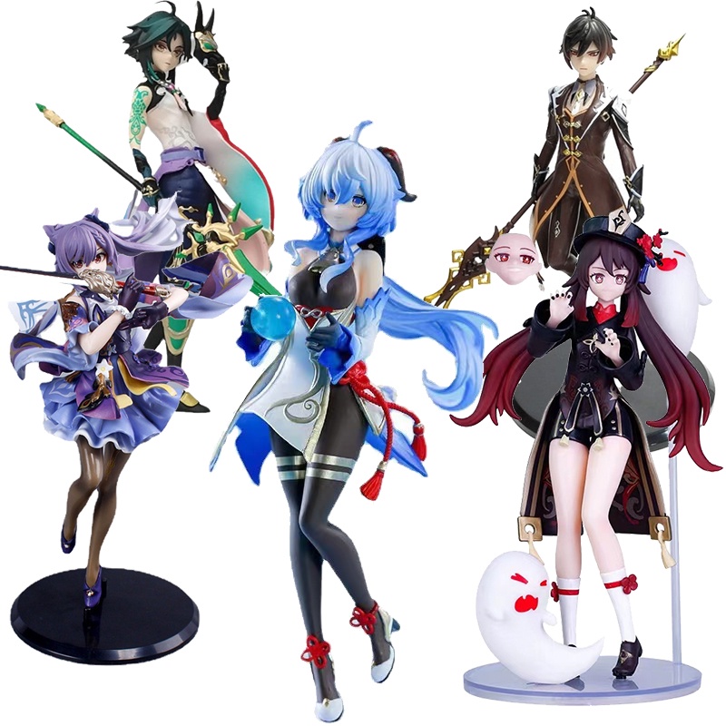 Genshin Impact Ganyu Keqing Xiao Hu Tao Zhongli Games PVC Action Figure