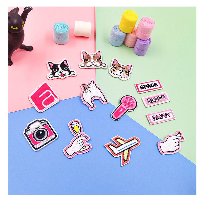 Pro Patch Store Trumpet Lovely Puppy Series DIY Embroidery Patches for ...